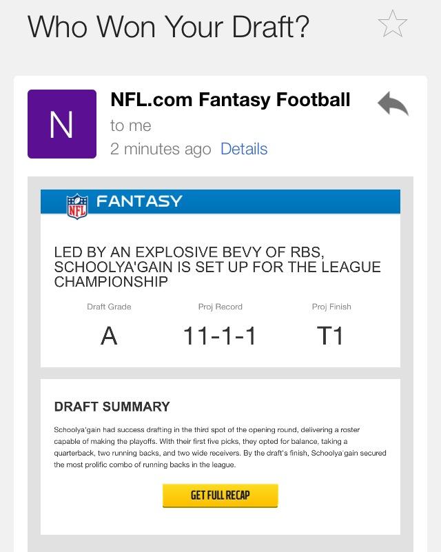 DRAFT REPORT CARDS – The Lombardi Three